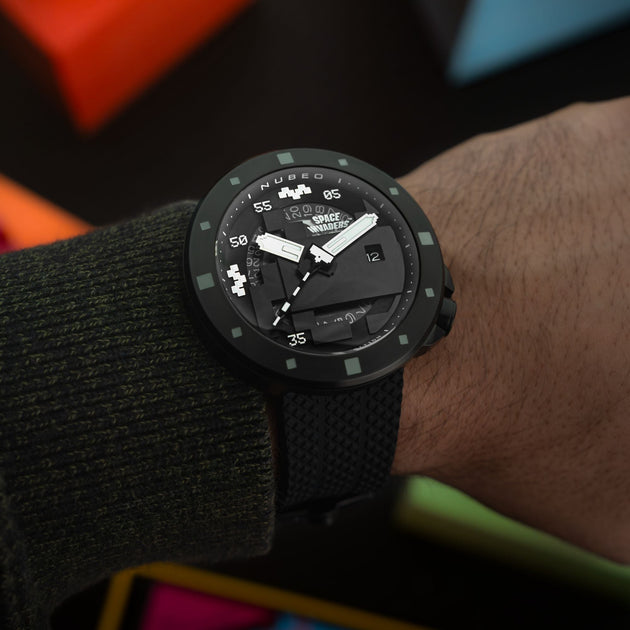 Nubeo Cassini Automatic Space Invaders Limited Edition Galactic Shadow – Watches.com
