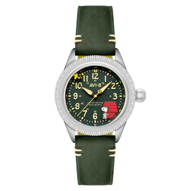 AVI-8 Flyboy Airmaster 40 Meca-Quartz Peanuts Snoopy Flying Ace ...