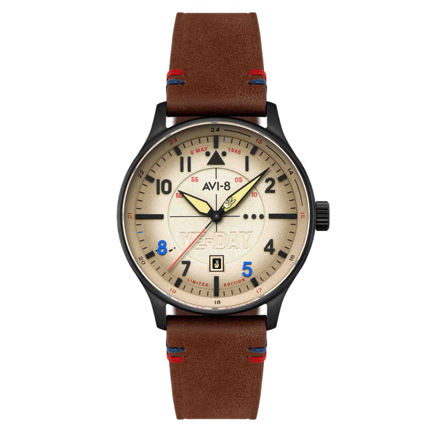 AVI-8 Hawker Hunter Kent Automatic VE-Day 80th Vangaurd Beige Limited ...