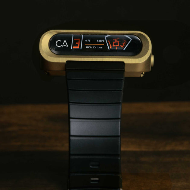 California Watch Co. PCH Driver Jump Hour Gold Black | Watches.com