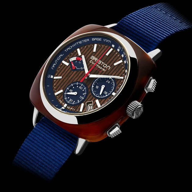 Briston Clubmaster Regatta Chrono Walnut | Watches.com