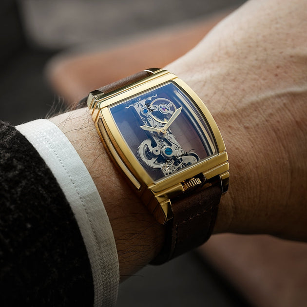 Thomas Earnshaw Discovery Wolver Bridge Mechanical Golden Brown ...