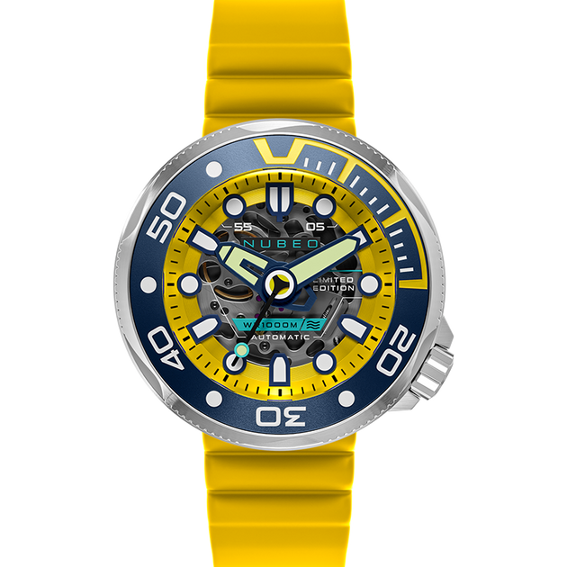 Nubeo Ventana Skeleton Automatic Limited Edition Electric Yellow ...