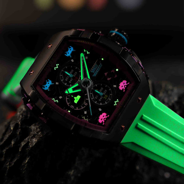 Nubeo Magellan Chronograph Space Invaders Limited Edition Nebula Purpl ...
