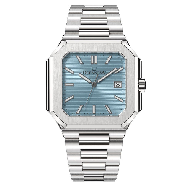Oceaneva Tenuis Ultra-Thin Swiss Automatic Light Blue – Watches.com
