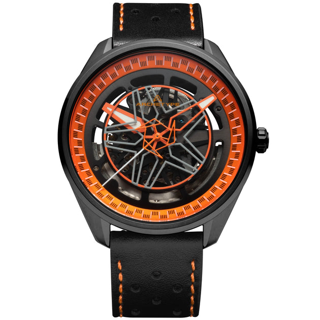 Archetype Challenger Automatic Racing Orange | Watches.com