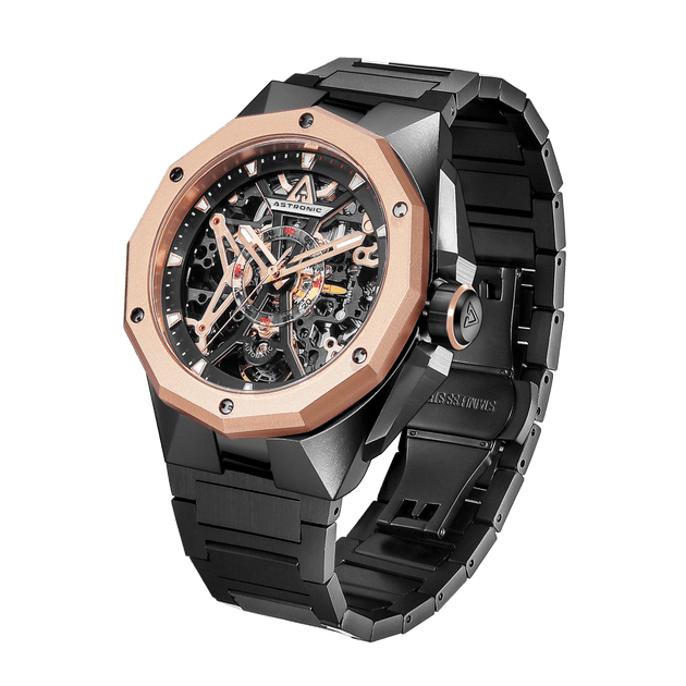 Astronic Apache Skeleton Automatic SS Rose Gold – Watches.com