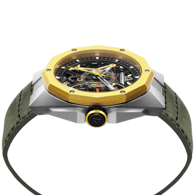 Astronic Apache Skeleton Yellow Olive Limited Edition – Watches.com