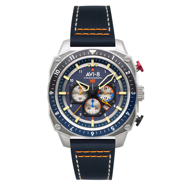 AVI-8 Hawker Hunter Atlas Dual Time Chronograph Pavillion Blue ...