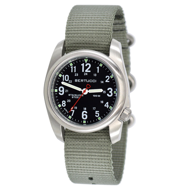 Bertucci A-2S Field Silver Drab Green | Watches.com