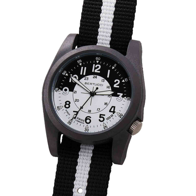 Bertucci A-3P Optic White Black | Watches.com