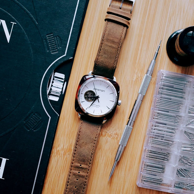 Briston Clubmaster Iconic Open HMS Automatic White | Watches.com