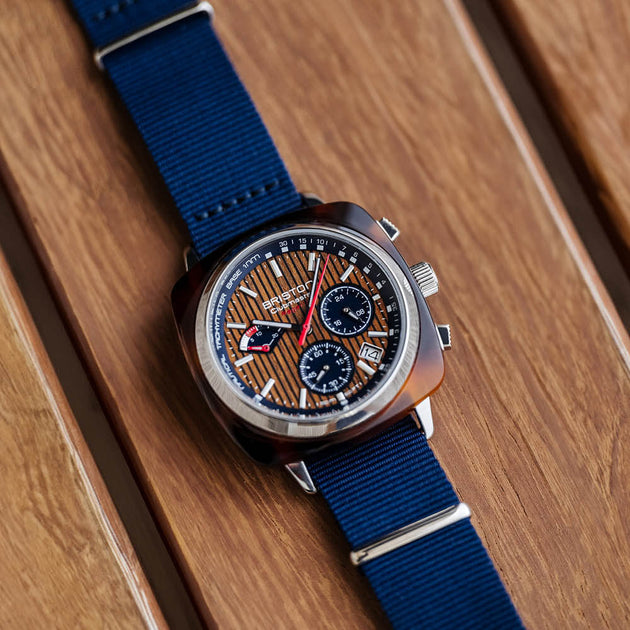 Briston Clubmaster Regatta Chrono Walnut | Watches.com