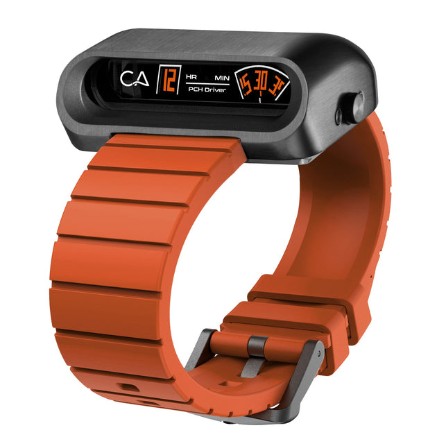 California Watch Co. PCH Driver Jump Hour Gunmetal Sunset Orange ...