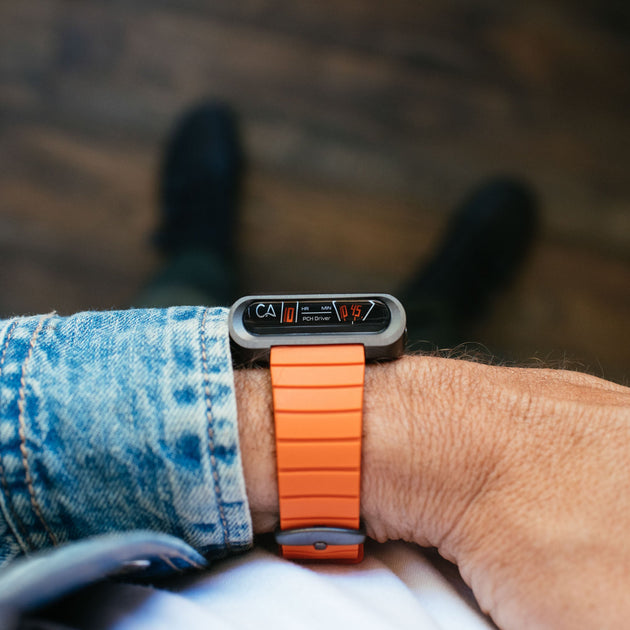California Watch Co. PCH Driver Jump Hour Gunmetal Sunset Orange ...