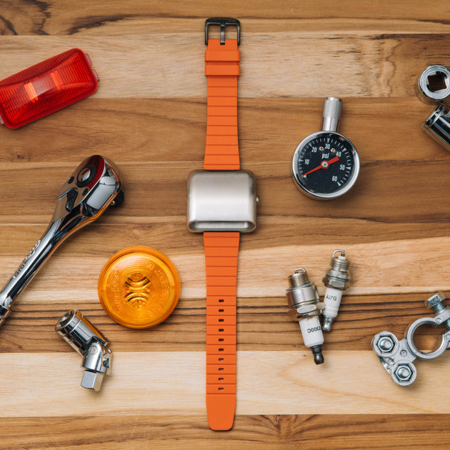 California Watch Co. PCH Driver Jump Hour Sunset Orange | Watches.com