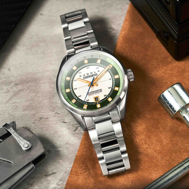 Cadola DFV-Cosworth Automatic Green Helmet Watch Winder Set – Watches.com