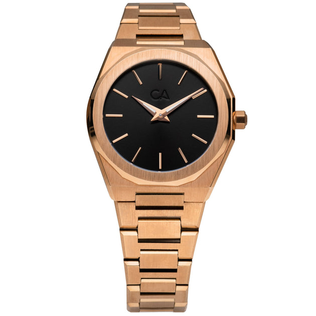 California Watch Co. Hollywood 32 Rose Gold Black | Watches.com