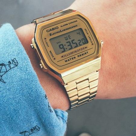 Casio Vintage Digital Gold | Watches.com