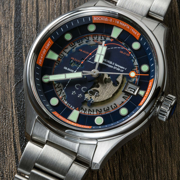CCCP Space Leonov Automatic Blue Red – Watches.com