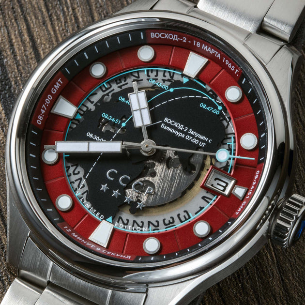 CCCP Space Leonov Automatic Red | Watches.com