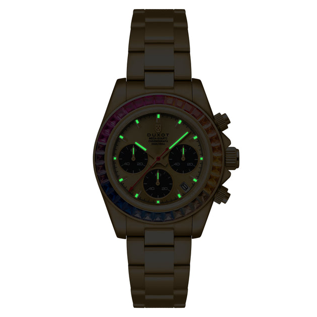 Accelero Rainbow Chronograph Sunray Gold – Watches.com