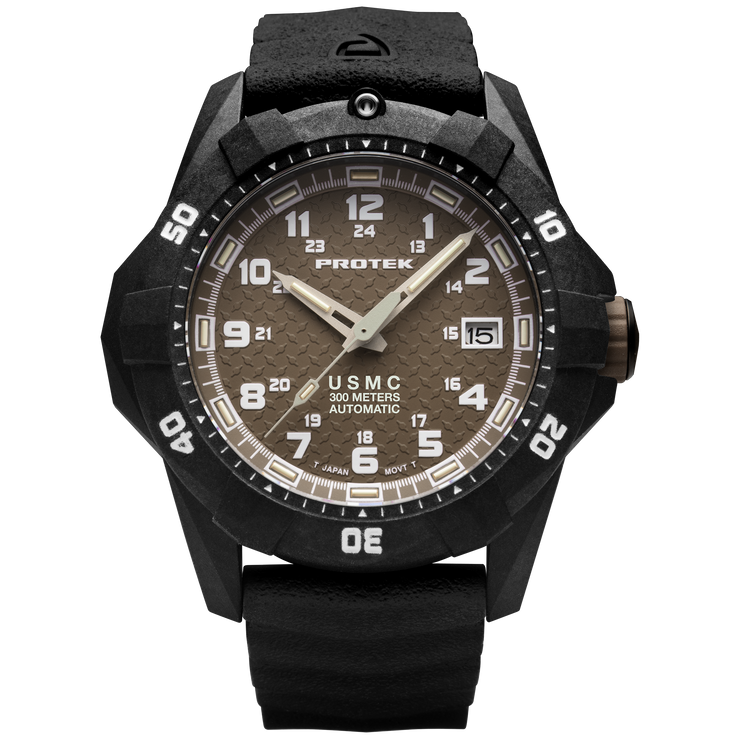 ProTek Carbon USMC Dive 1216 Automatic Tan – Watches.com