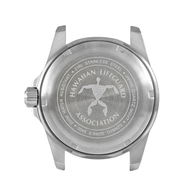 Hawaiian Lifeguard Association Silver Black | Watches.com
