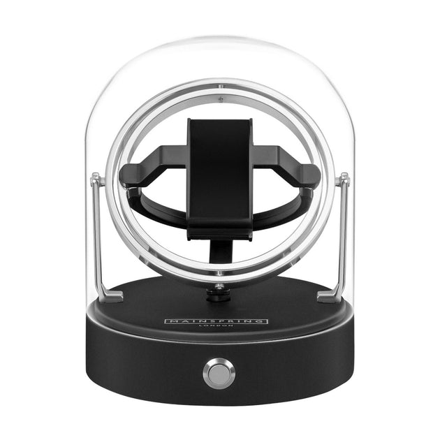 Mainspring Astronomy Gyroscope Watch Winder Silver Mercury | Watches.com