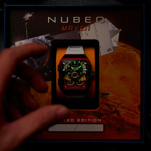 Nubeo Maven Automatic Prune Red Limited Edition – Watches.com