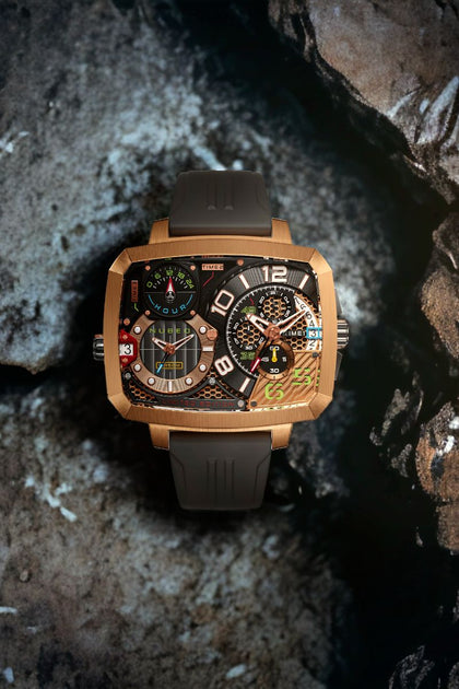 Odyssey Triple Time Zone Chronograph Limited Edition Metallic Rose ...