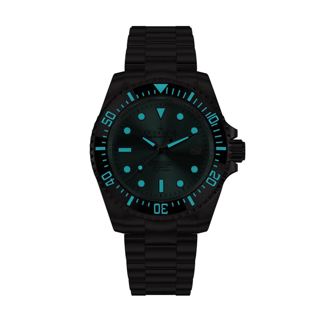 Oceaneva Titanium Deep Marine Explorer II Automatic 1250M Aquamarine B ...