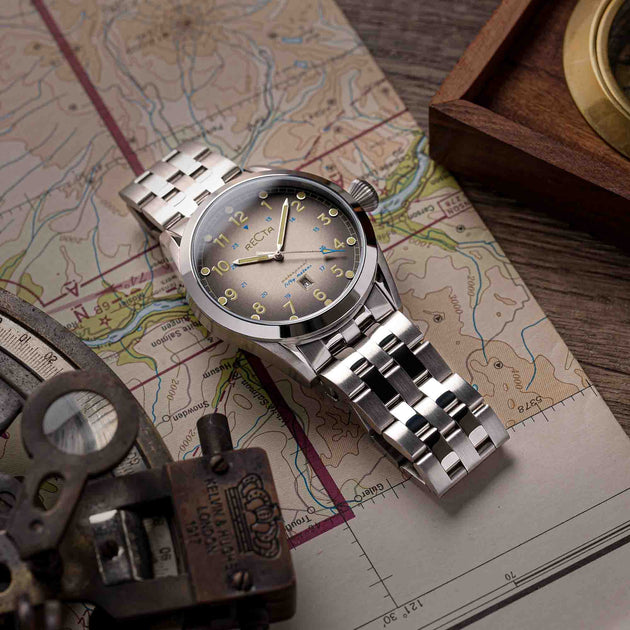 Recta Cavalier 3 Hands Date Grey | Watches.com