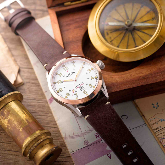 Recta Cavalier 3 Hands Date White | Watches.com