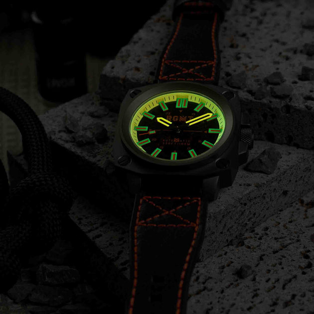 RGMT Altimeter Skeleton Automatic Orange Grey | Watches.com