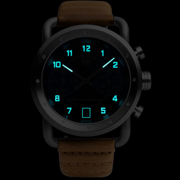 Szanto Icon Roland Sands Signature Chronograph Blue Tan | Watches.com