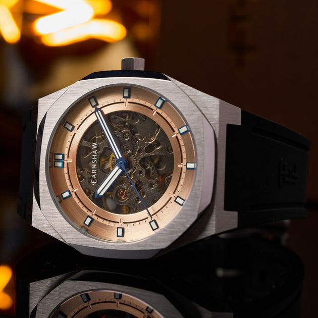 Discovery Drake Skeleton Automatic Champagne Silver – Watches.com