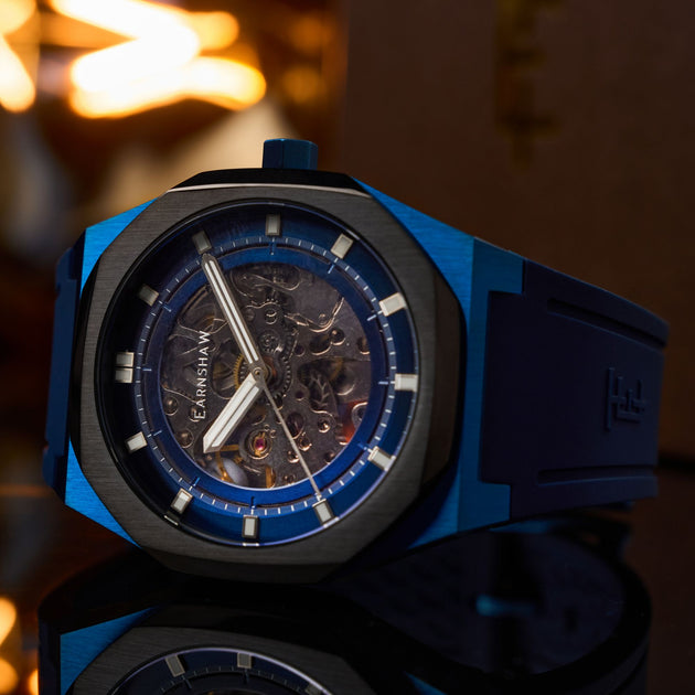 Thomas Earnshaw Discovery Drake Skeleton Automatic Midnight Blue ...