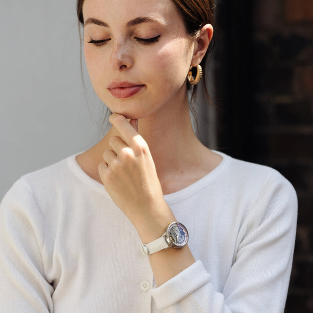 Ladies Anning Skeleton Automatic 3 Hands Dawn Pink – Watches.com