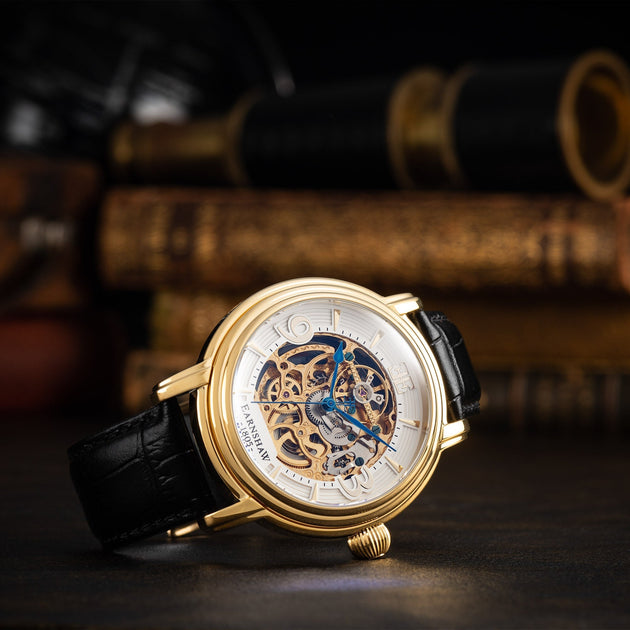 Thomas Earnshaw Longcase Automatic Gold Black | Watches.com