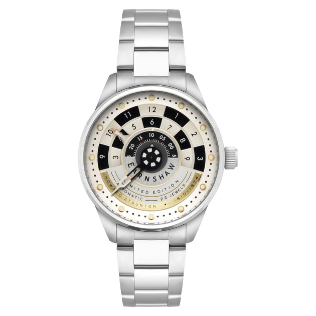 Thomas Earnshaw Staunton Chess Set Automatic Rook White | Watches.com