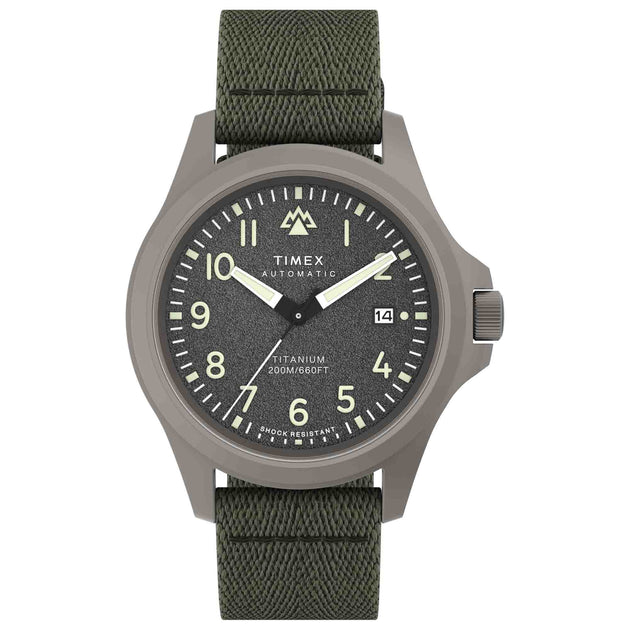 Timex Expedition North 41mm Titanium Automatic rPET Green | Watches.com