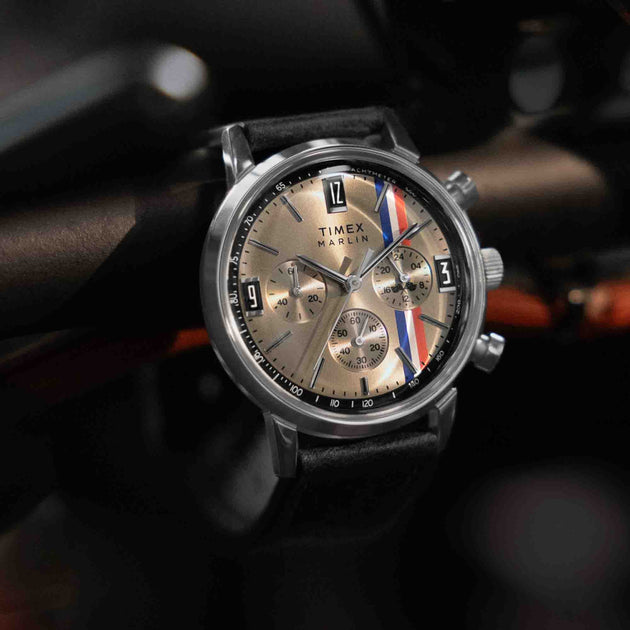 Timex Marlin Chronograph Tachymeter 40mm Wheat | Watches.com