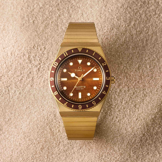 Timex Q 36mm Tiger's Eye | Watches.com