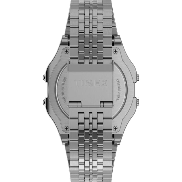 Timex T80 Digital Silver SS | Watches.com