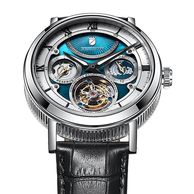 Waldhoff Ultramatic Tourbillon Diamond Silver Azure Limited Edition ...