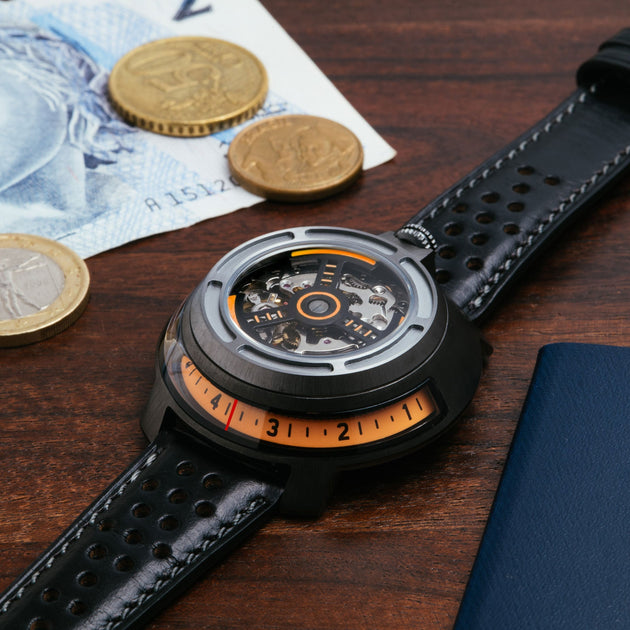 Xeric Invertor II Automatic Gunmetal Orange | Watches.com