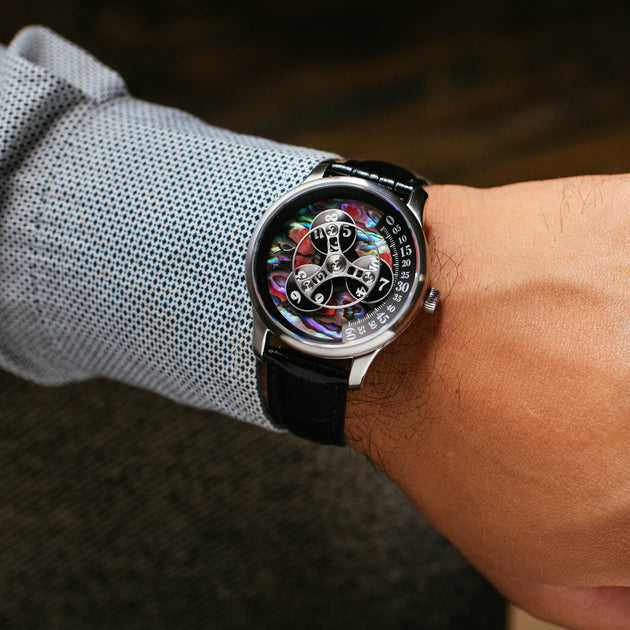 Xeric Triptych Automatic Wandering Hour Stone Edition Red Abalone ...