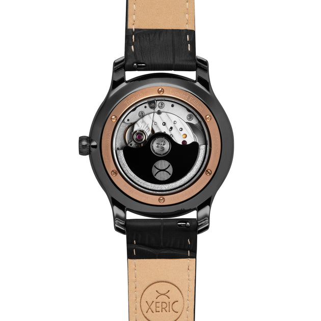 Xeric Triptych Automatic Wandering Hour Gunmetal Rose Gold | Watches.com