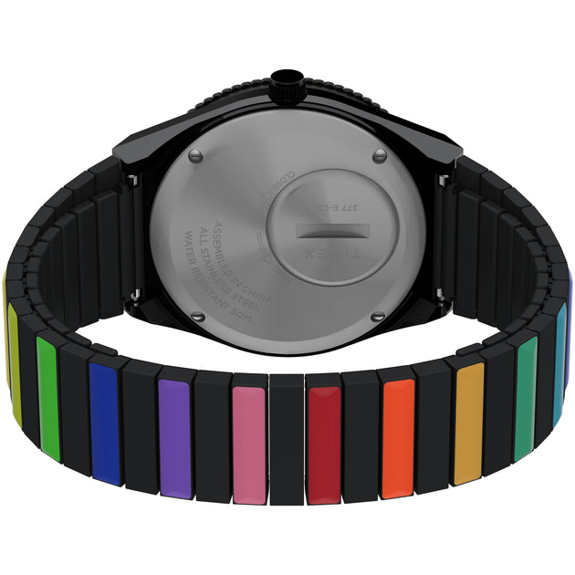 Timex Q Rainbow 36mm Black | Watches.com